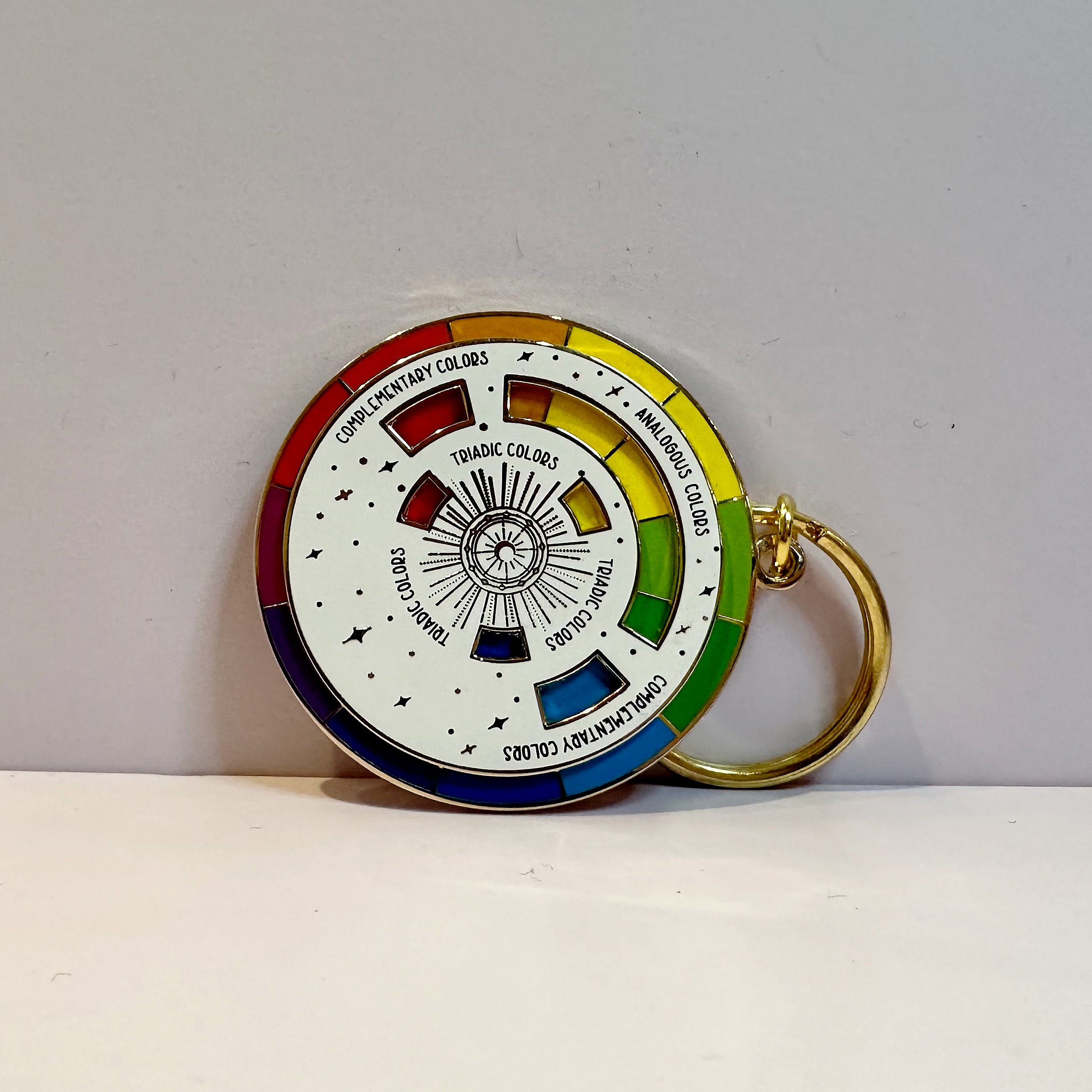 Colour Wheel Keyring – The Pied Wagtail