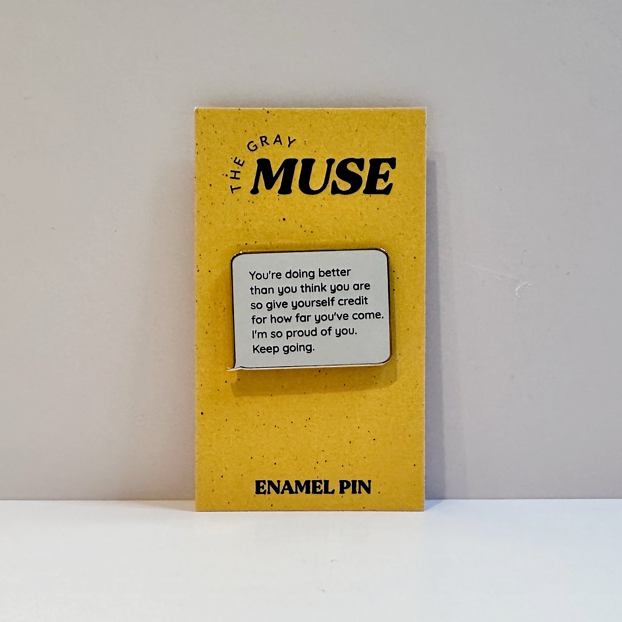 Incoming Text Message Enamel Pin – The Pied Wagtail